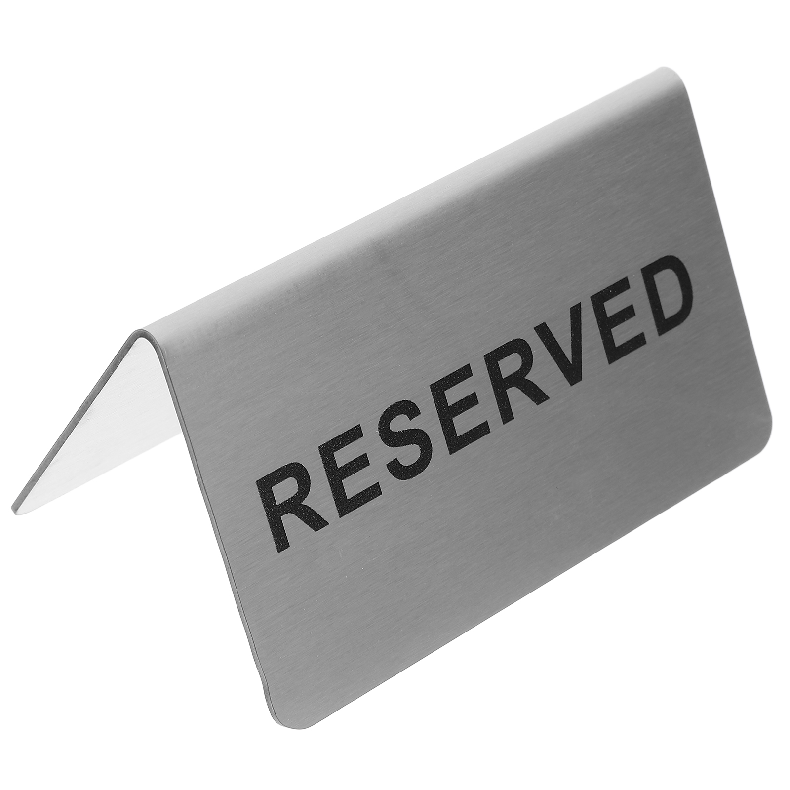 WASHWEPE Reserved Sign Table Top Design Metal Reserved Sign Silver 1Set ...