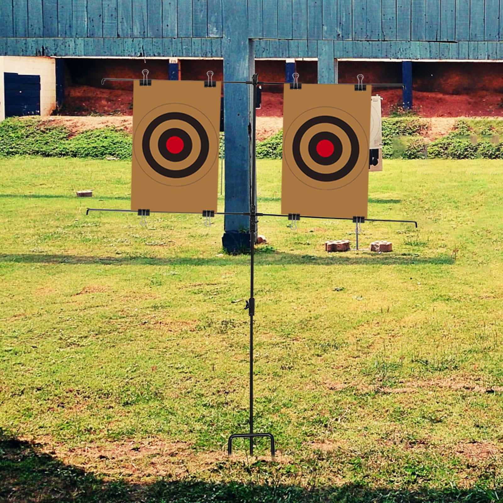 FRCOLOR Metal Target Stand With Adjustable Base For Outdoor Ranges ...