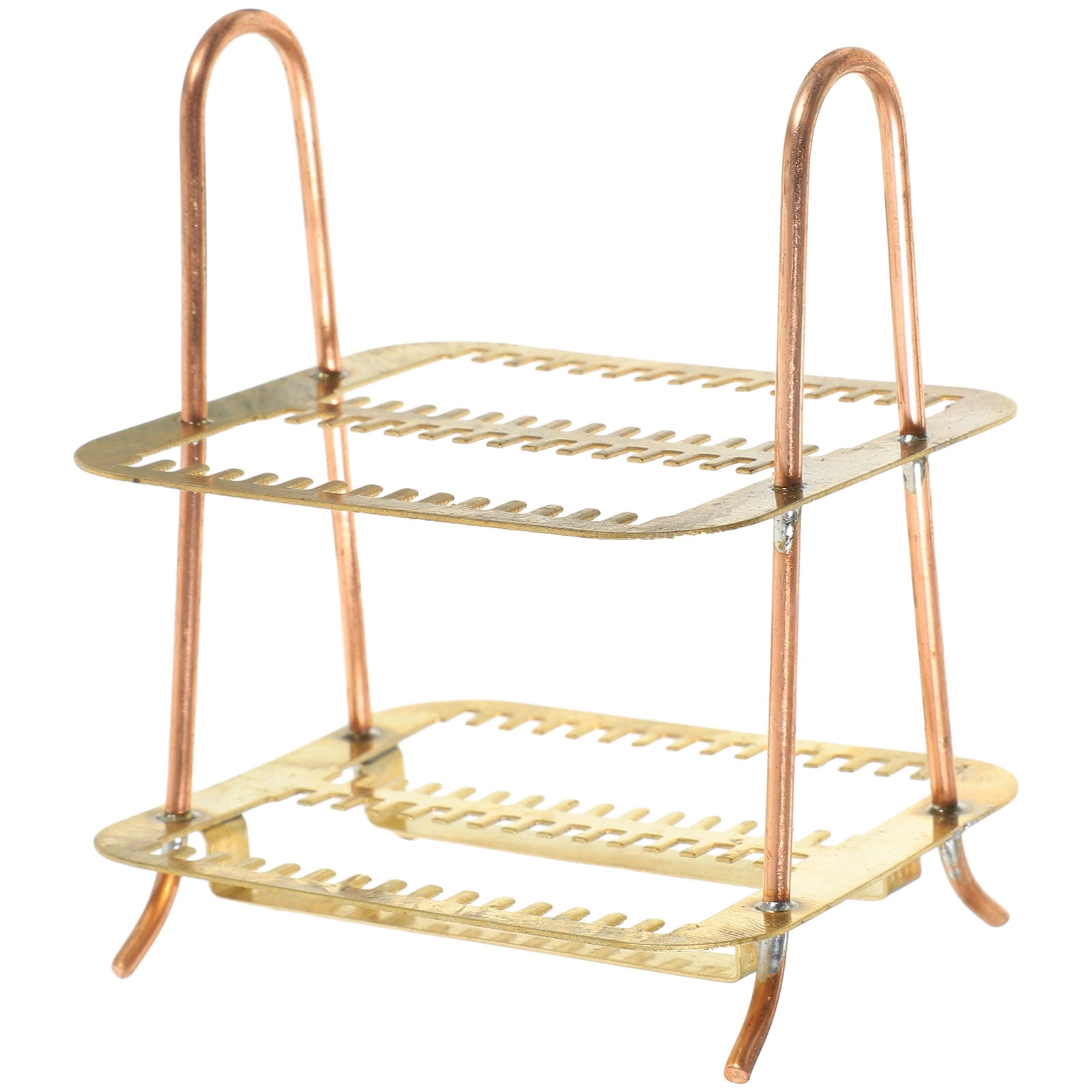 FRCOLOR Microscope Slide Dyeing Rack 9.00X7.60X6.50CM Golden - Walmart.com