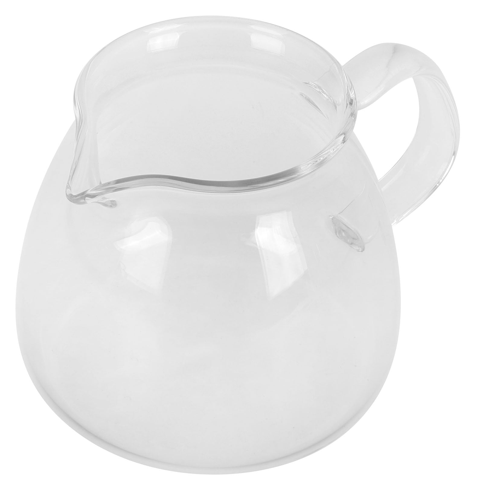 FRCOLOR Milk Pitcher with Handle Clear Manual Pour Coffee Server Teapot ...