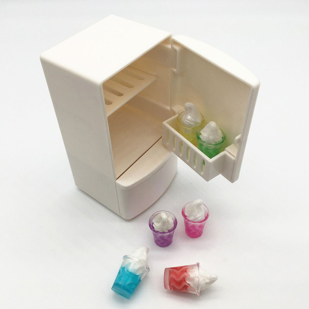 FRCOLOR Mini Fridge Model Imagination Development Toy 8.2x4.5cm ...