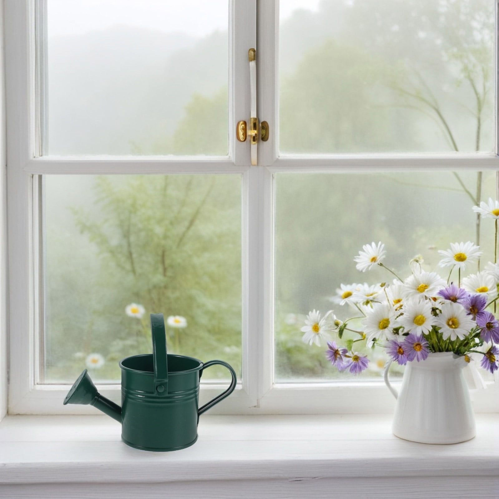 FRCOLOR Mini Galvanized Iron Watering Can Decorative Mini Watering Pot ...