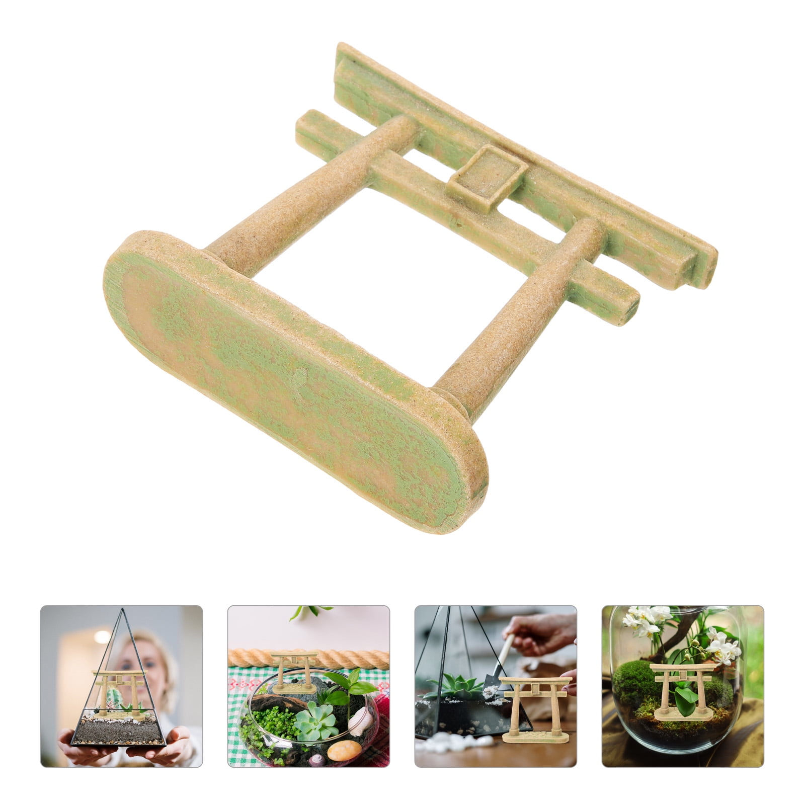 FRCOLOR Mini House Japanese Torii Gate Model Miniature Gate Prop ...