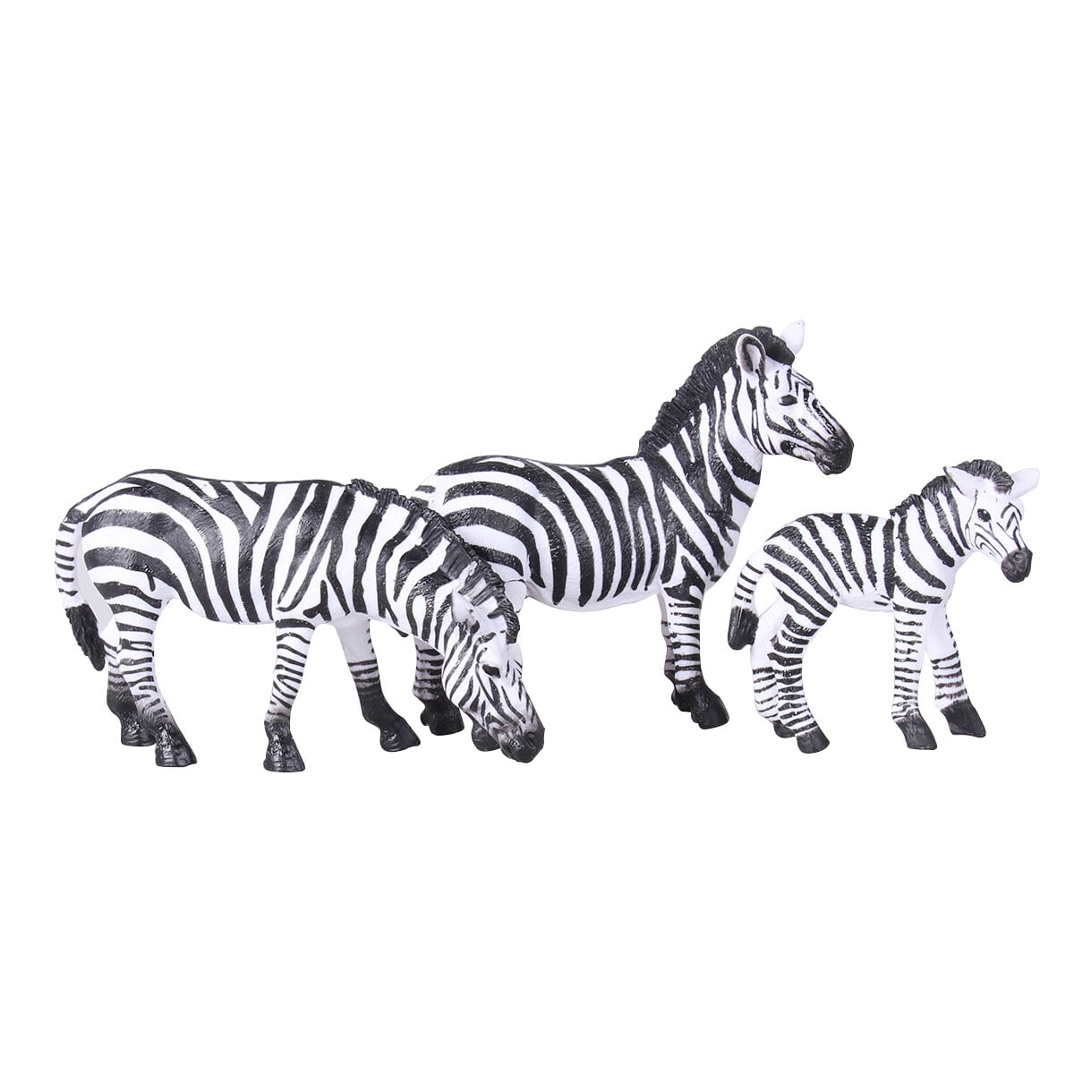 FRCOLOR Miniature Animals Zebra Gifts for Kids PVC Toy Kingdom ...
