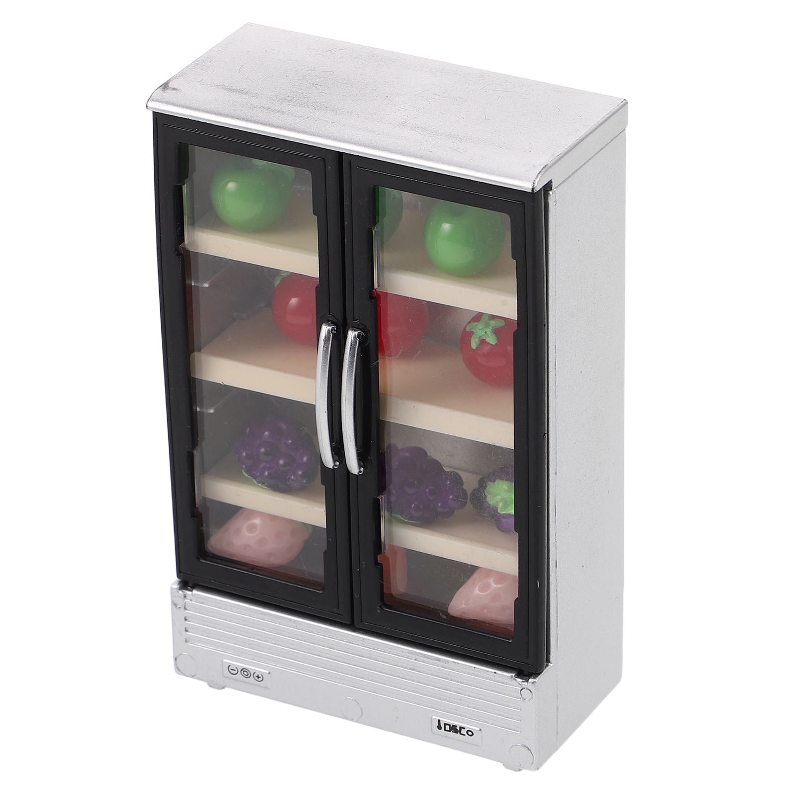 FRCOLOR Miniature Dollhouse Mini Refrigerator With Fruits Toy Fridge ...