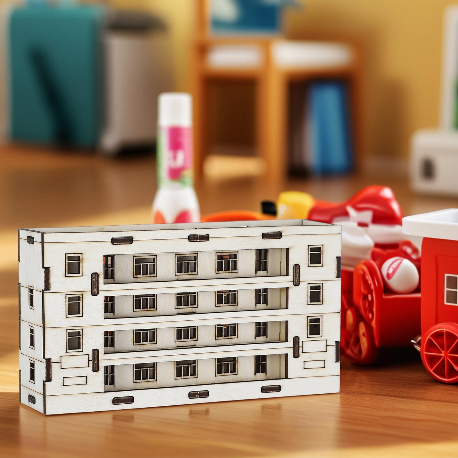 FRCOLOR Miniature House Kit Tiny Wooden House Model For Sand Table ...