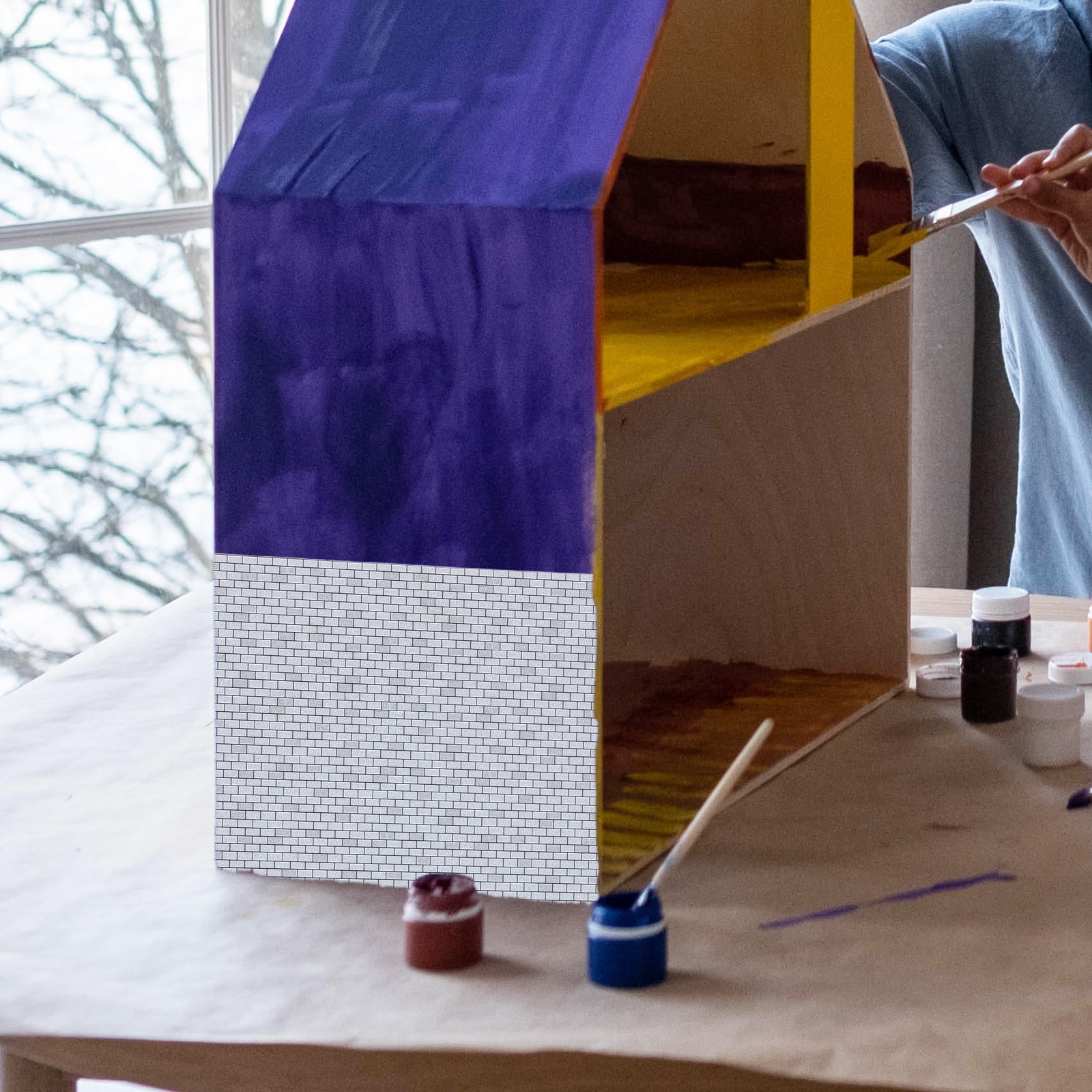 FRCOLOR Miniature Simulation Brick Model Mini Wall Bricks For Diy Micro ...