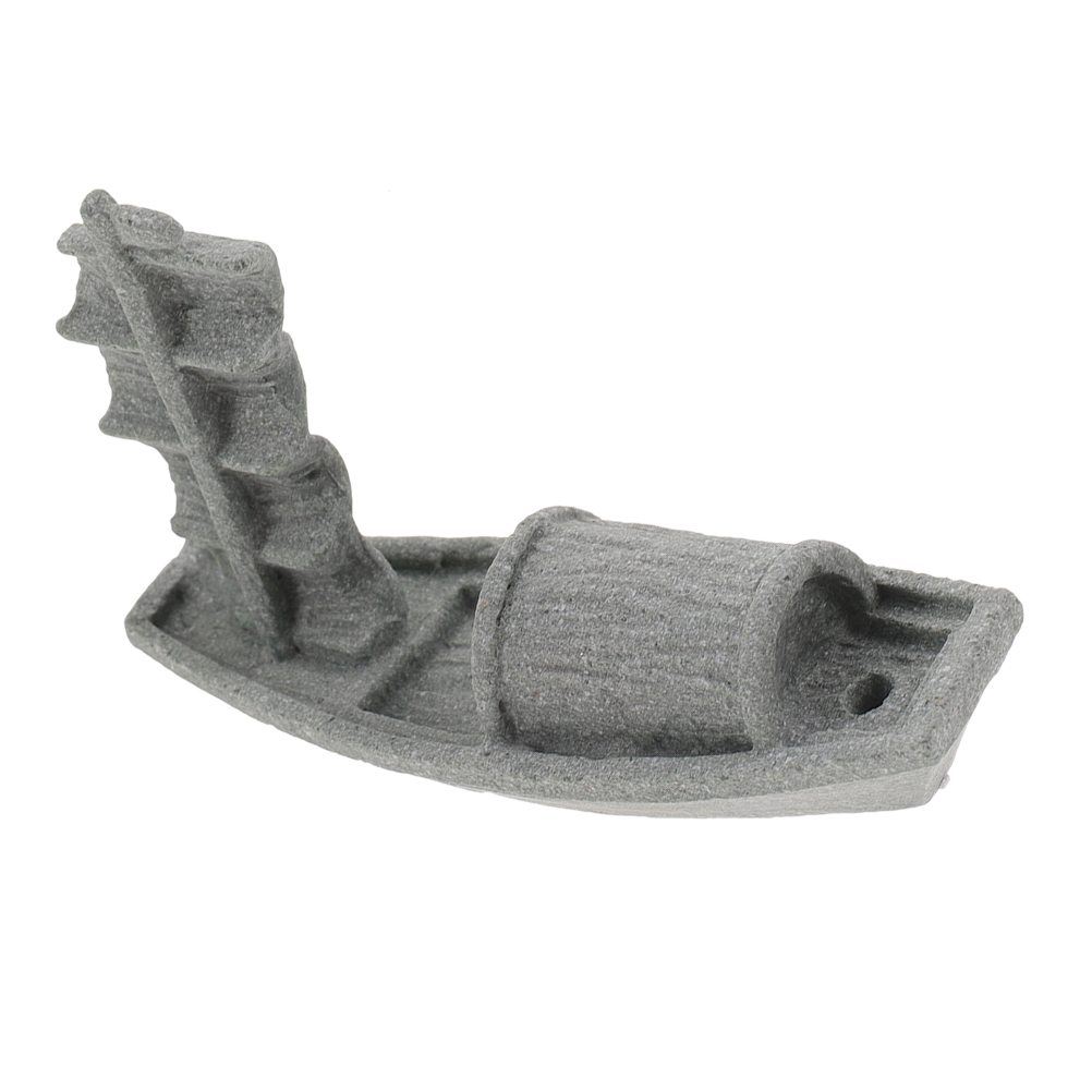 FRCOLOR Miniature Stone Boat Aquarium Decoration Miniature Fish Tank ...