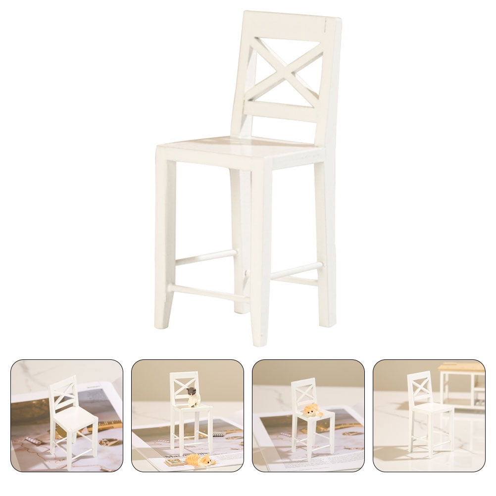 LABSERRON Wood Mini Chair For Collectors 1Set 4.2In High - Walmart.com