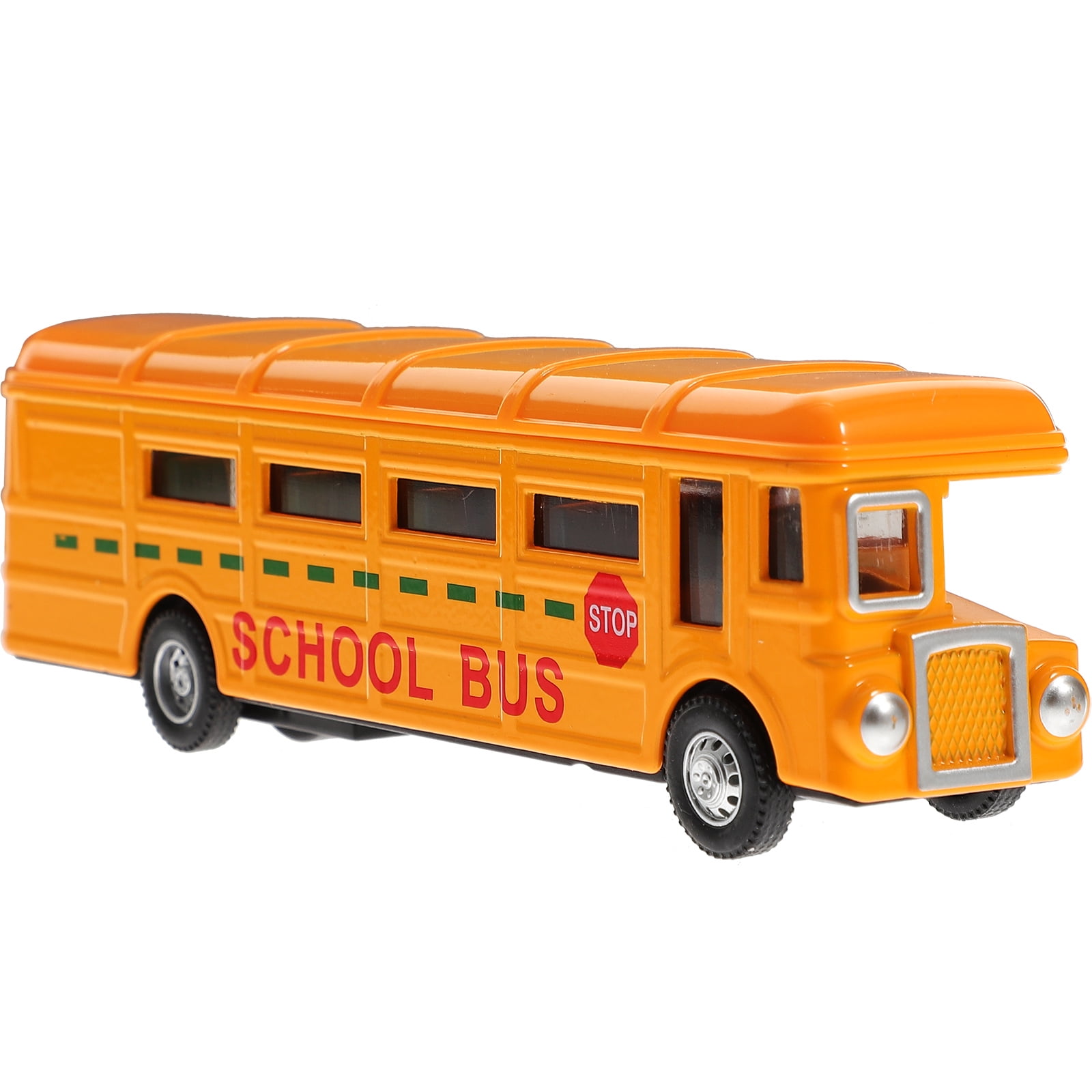 FRCOLOR Model School Bus Metal Toy Vehicle School Bus Toy Educational ...