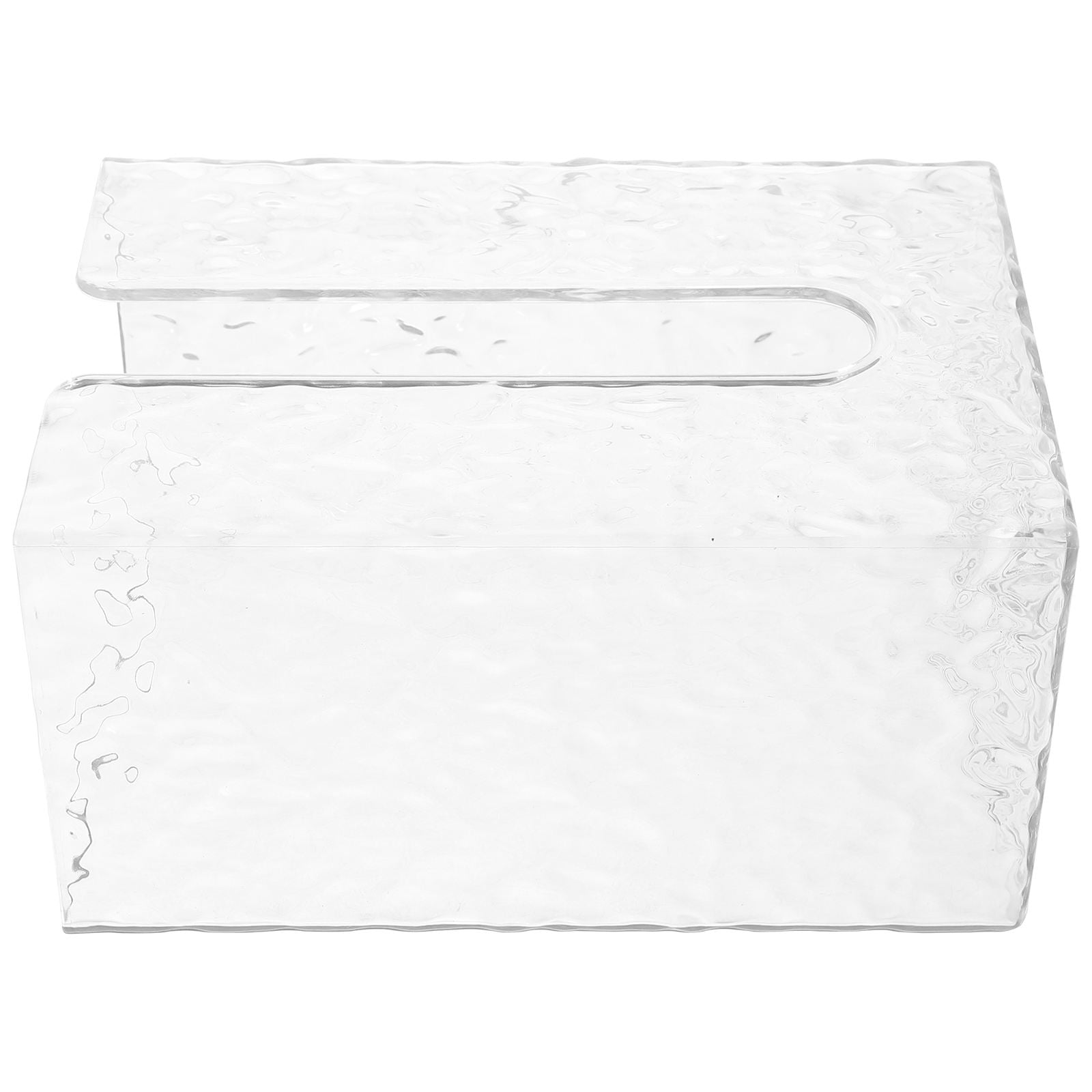 FRCOLOR Modern Clear Acrylic Ice Reusable Tissue Box Compact Napkin ...