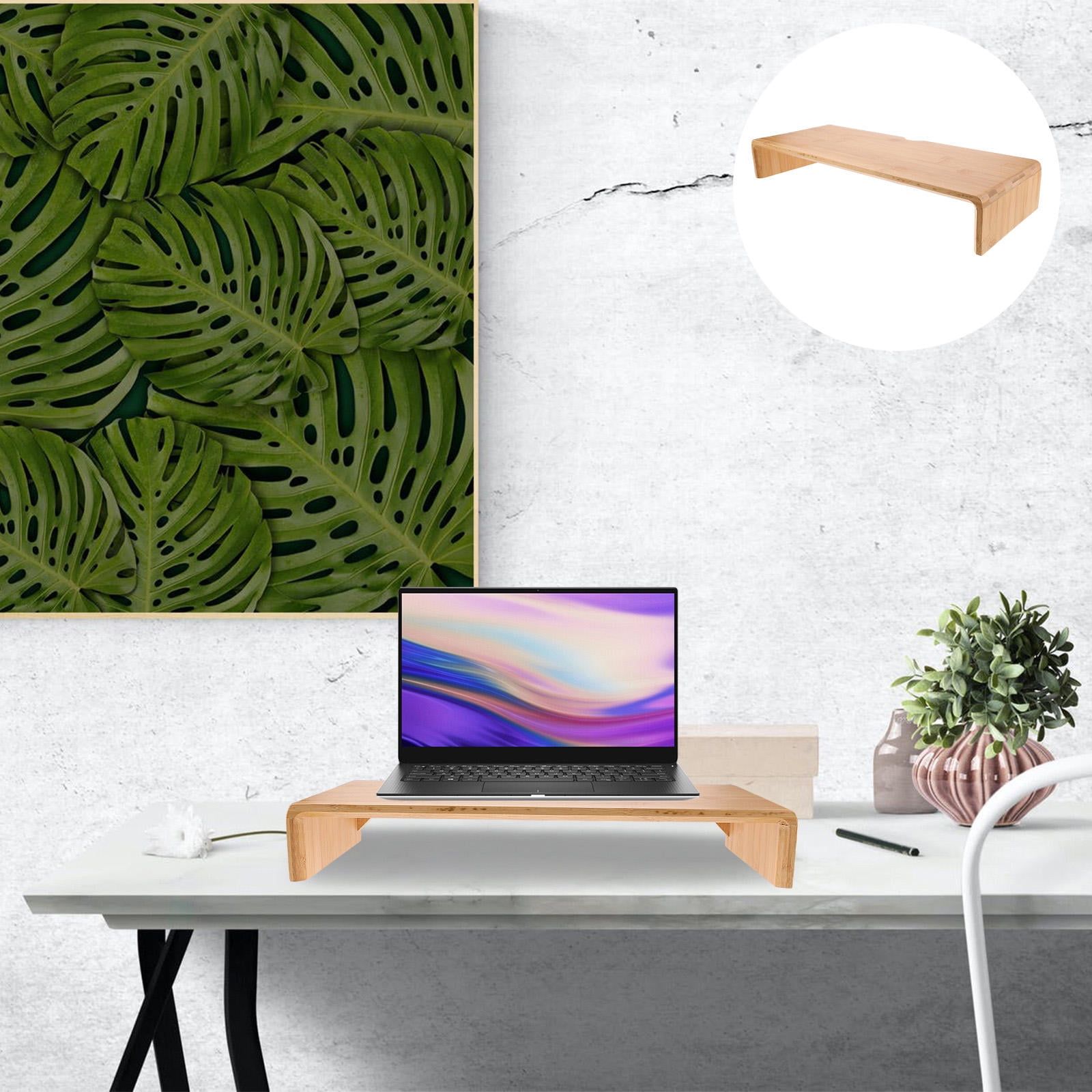 FRCOLOR Monitor Stand Riser Monitor Riser Computer Desk Organizer ...