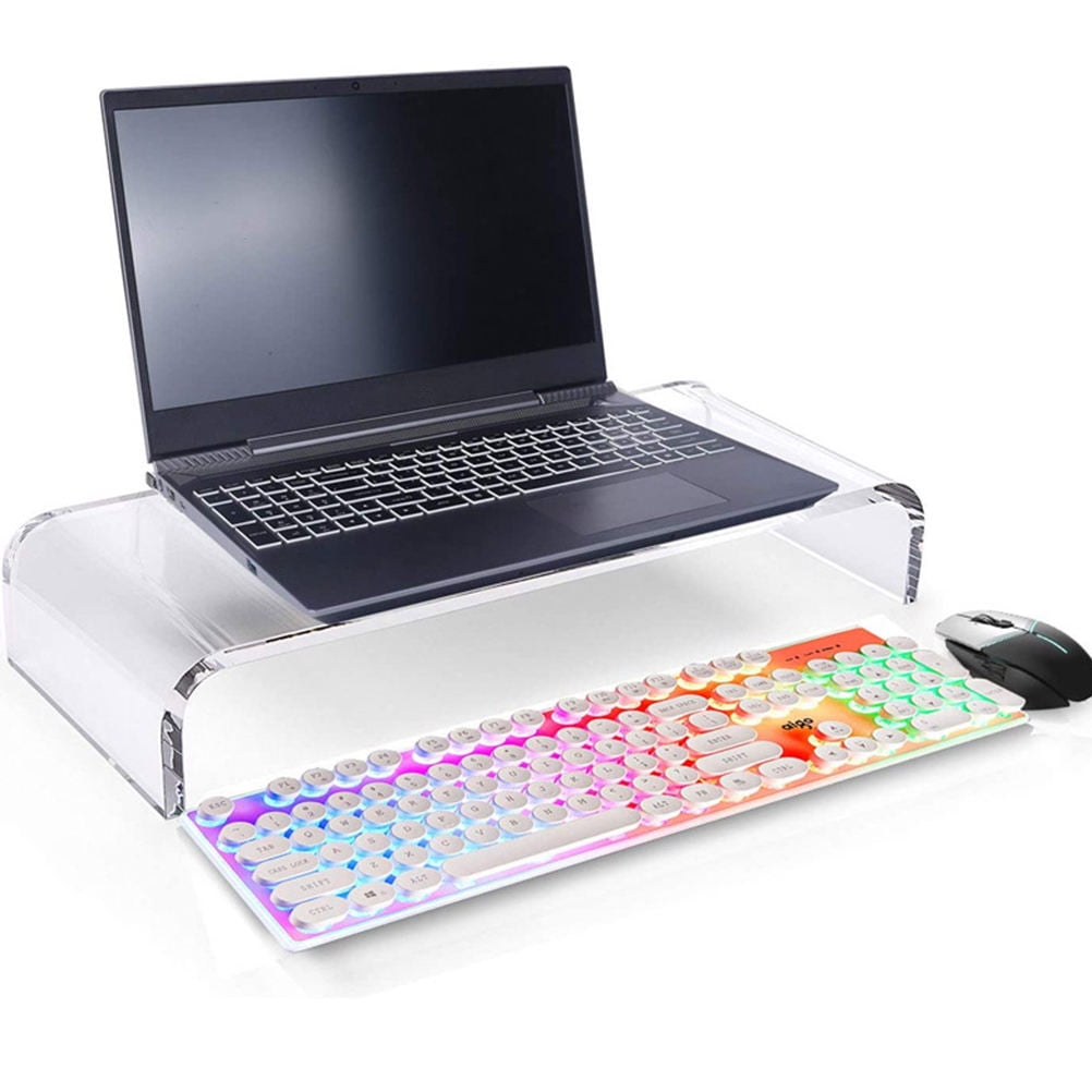 DECOMELODY Monitor Stand Acrylic 1Set 15.72X7.86X3.93in - Walmart.com
