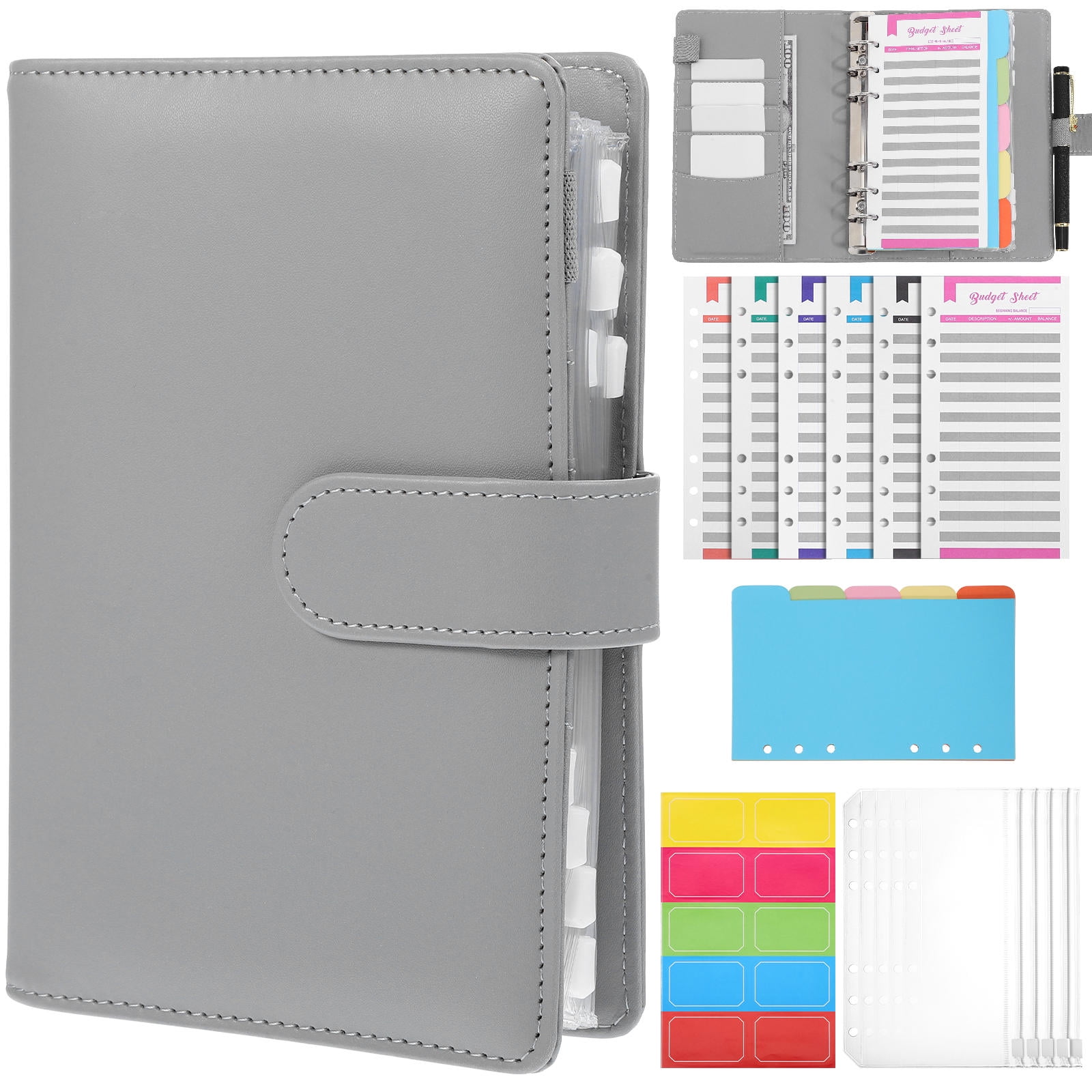 FRCOLOR Monthly Bill Organizer Money Binder for Cash Binders Planner ...