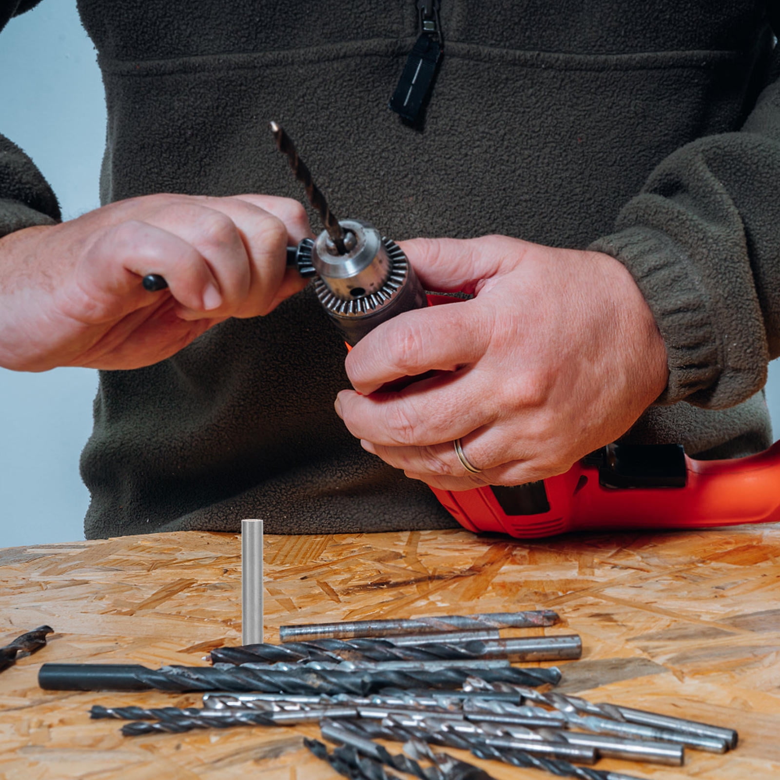 FRCOLOR Mosaic Knife Handle And Rods Knife Mosaic Rivet Knife Handle ...