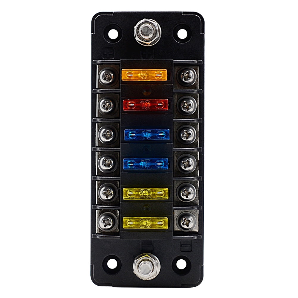 FRCOLOR Motorcycle Accessory Fuse Box Sea Car Fuse Box 12X5CM Black ...