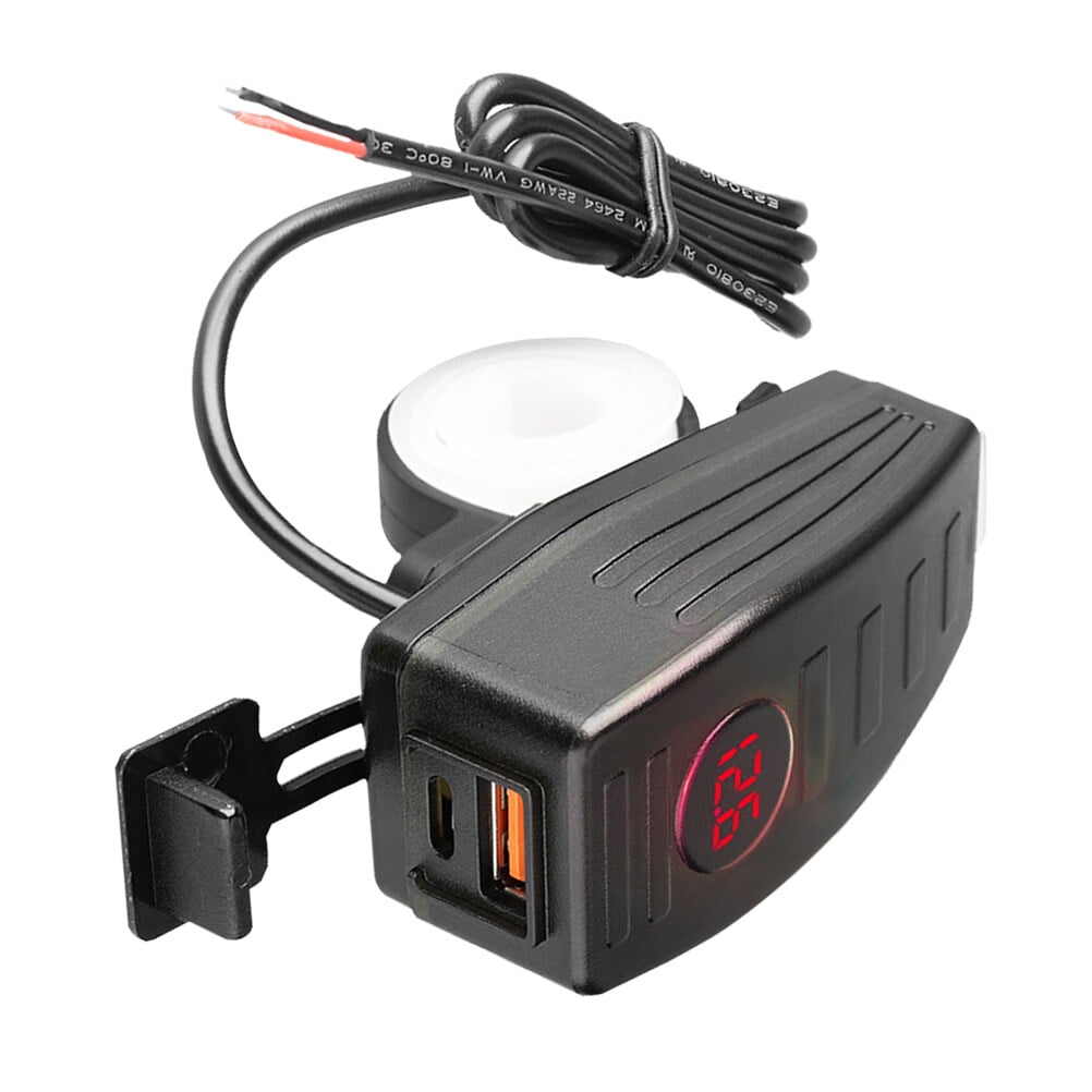 FRCOLOR Motorcycle Dual Ports Charger Smart Charging Adapter Motorbike ...