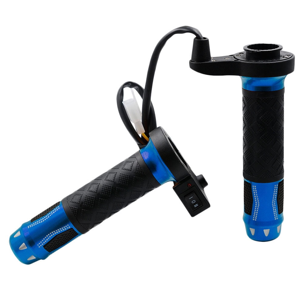 FRCOLOR Motorcycle Electric Handle Quad Grips Pad Handlebars Brake ...