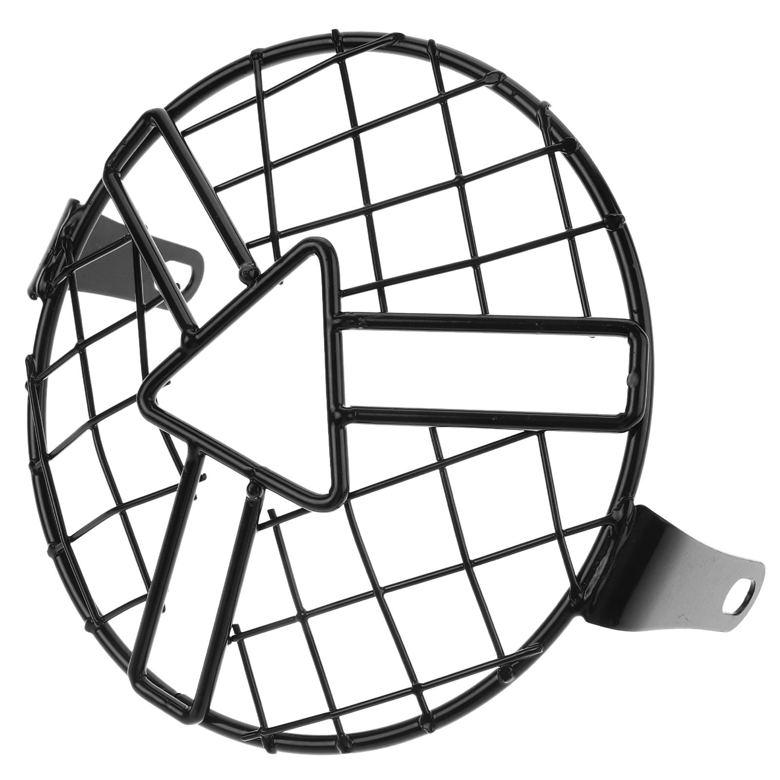 FRCOLOR Retro Motorcycle Headlight Grille Guard for Decor Black Metal ...