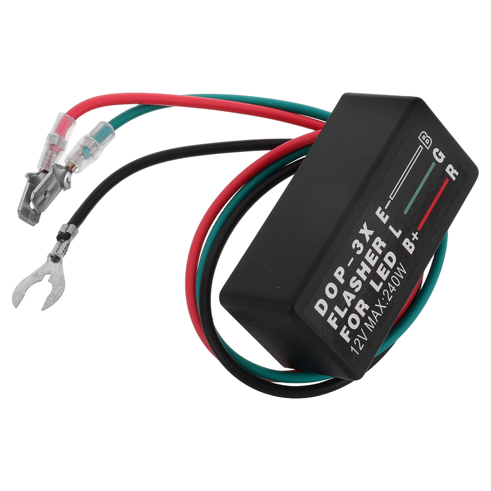 FRCOLOR DOP-3X LED Flasher Relay for Motorcycles High Brightness Black ...