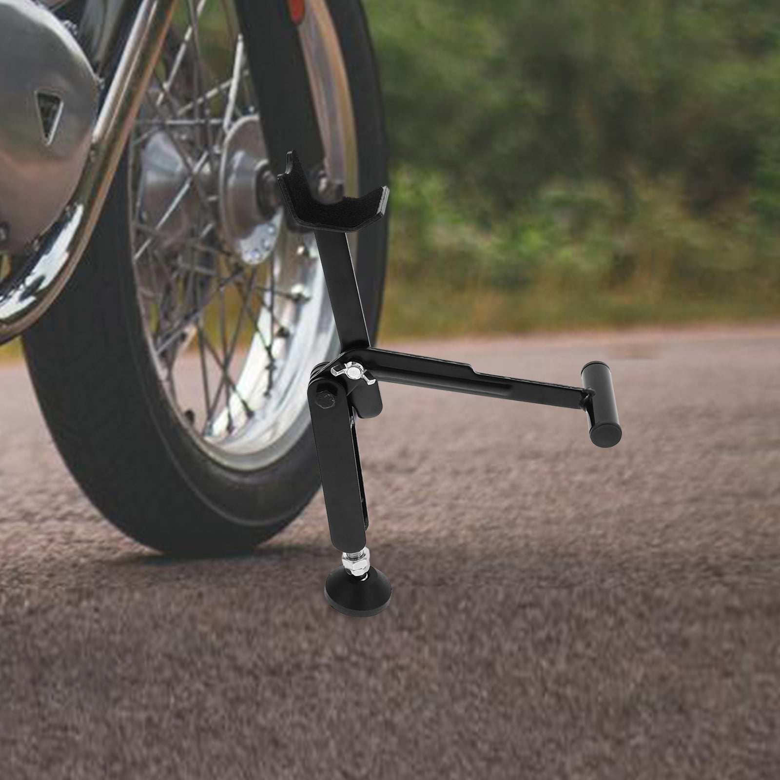 FRCOLOR Motorcycle Wheel Lift Stand Motorcycle Rear And Front Wheel ...