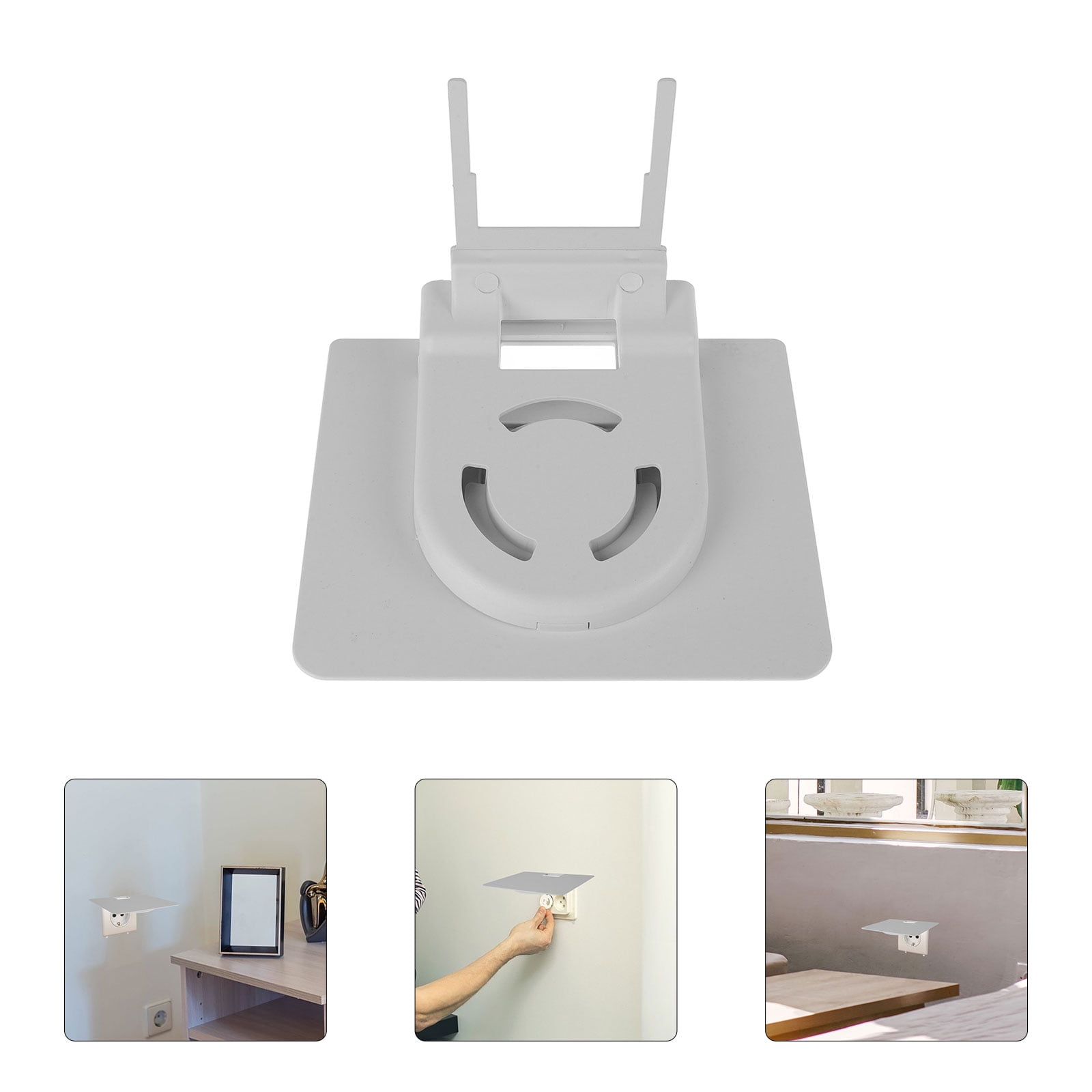 FRCOLOR Mounted Router Rack Baby 21.00X20.00X16.00CM White - Walmart.com