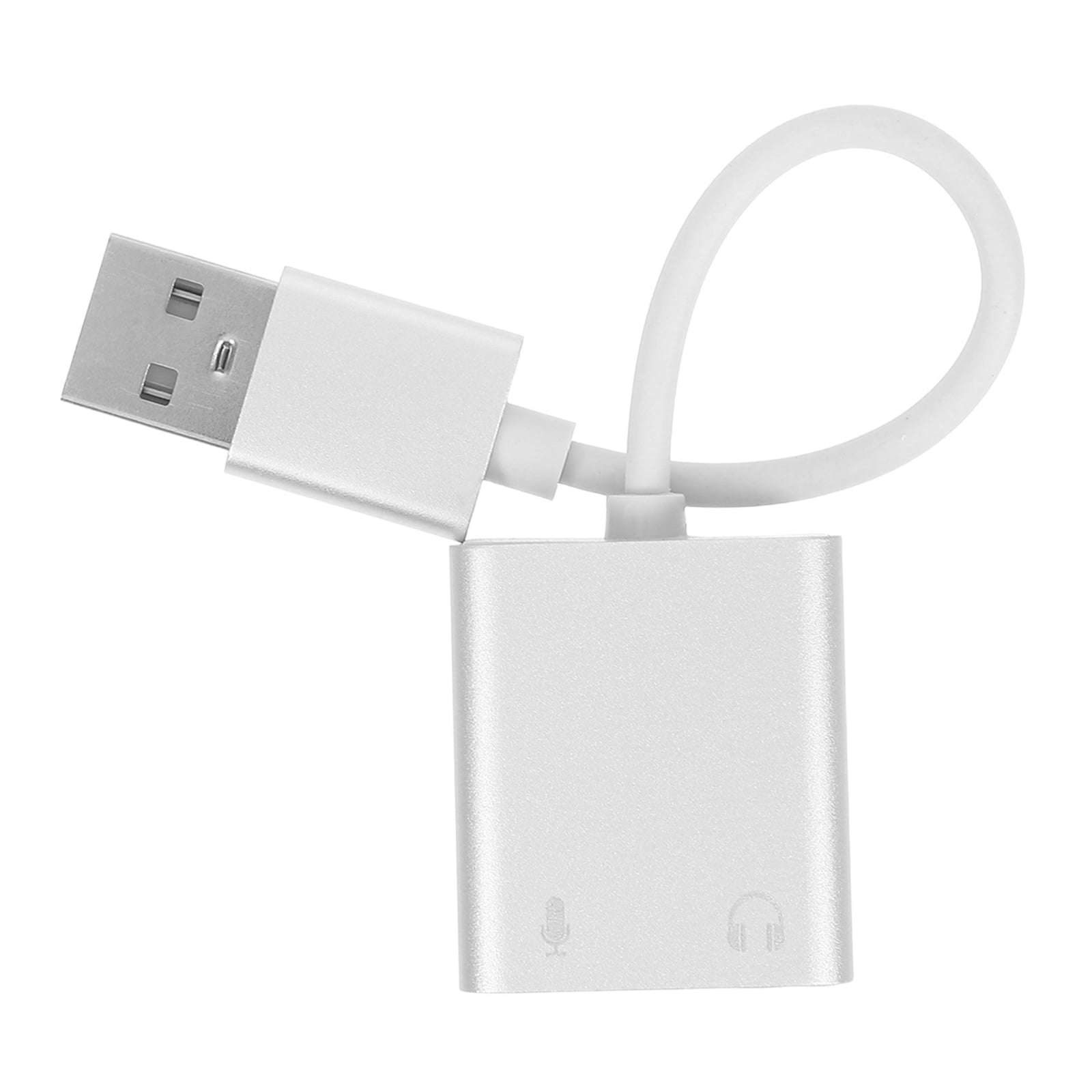 FRCOLOR Multi-Use Usb Sound Card Adapter For Daily Use Headphone Plug ...