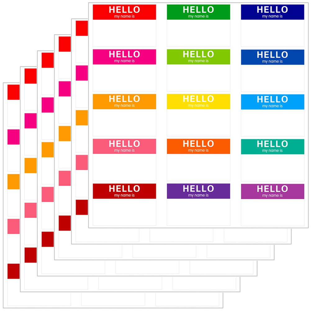 FRCOLOR MultiFunction Name Labels for Shoes Coated Paper Stickers with ...