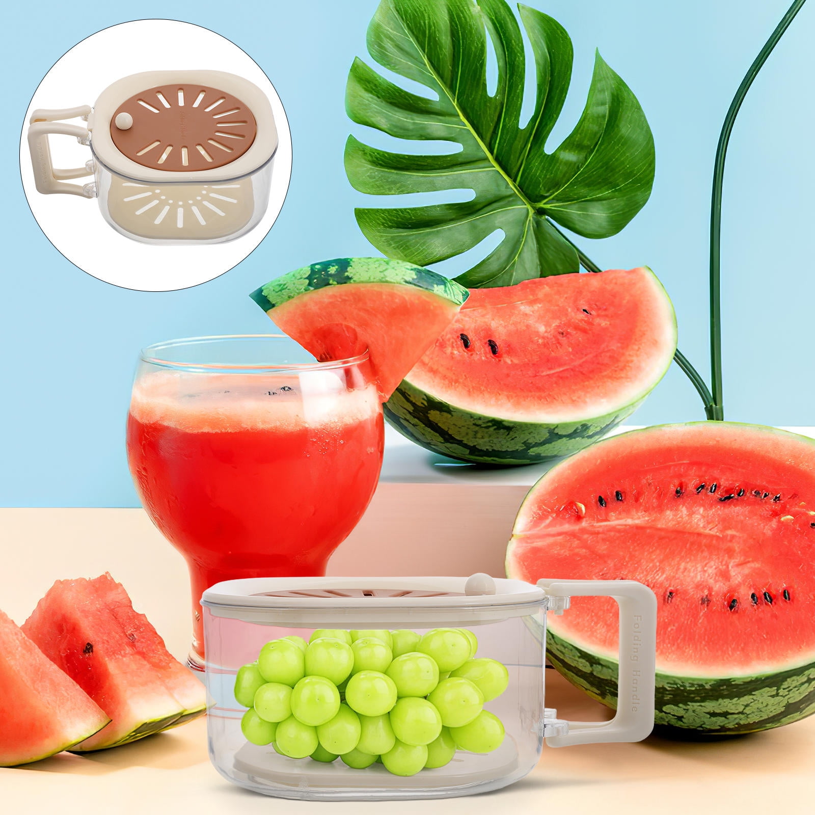 FRCOLOR Multifunctional Fruit Washing Bowl With Strainer 2-In-1 Drain ...