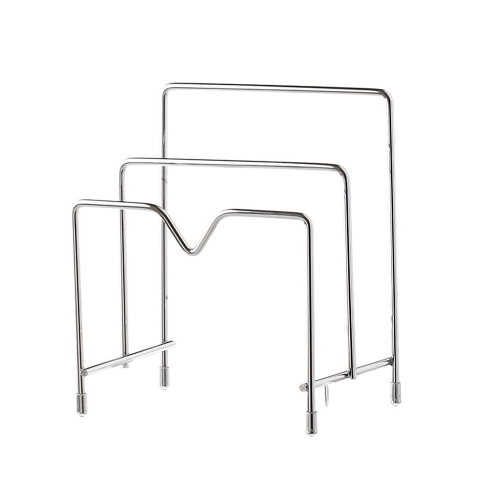 FRCOLOR Multifunctional Stainless Steel Bakeware Rack Pot Lid Rack ...