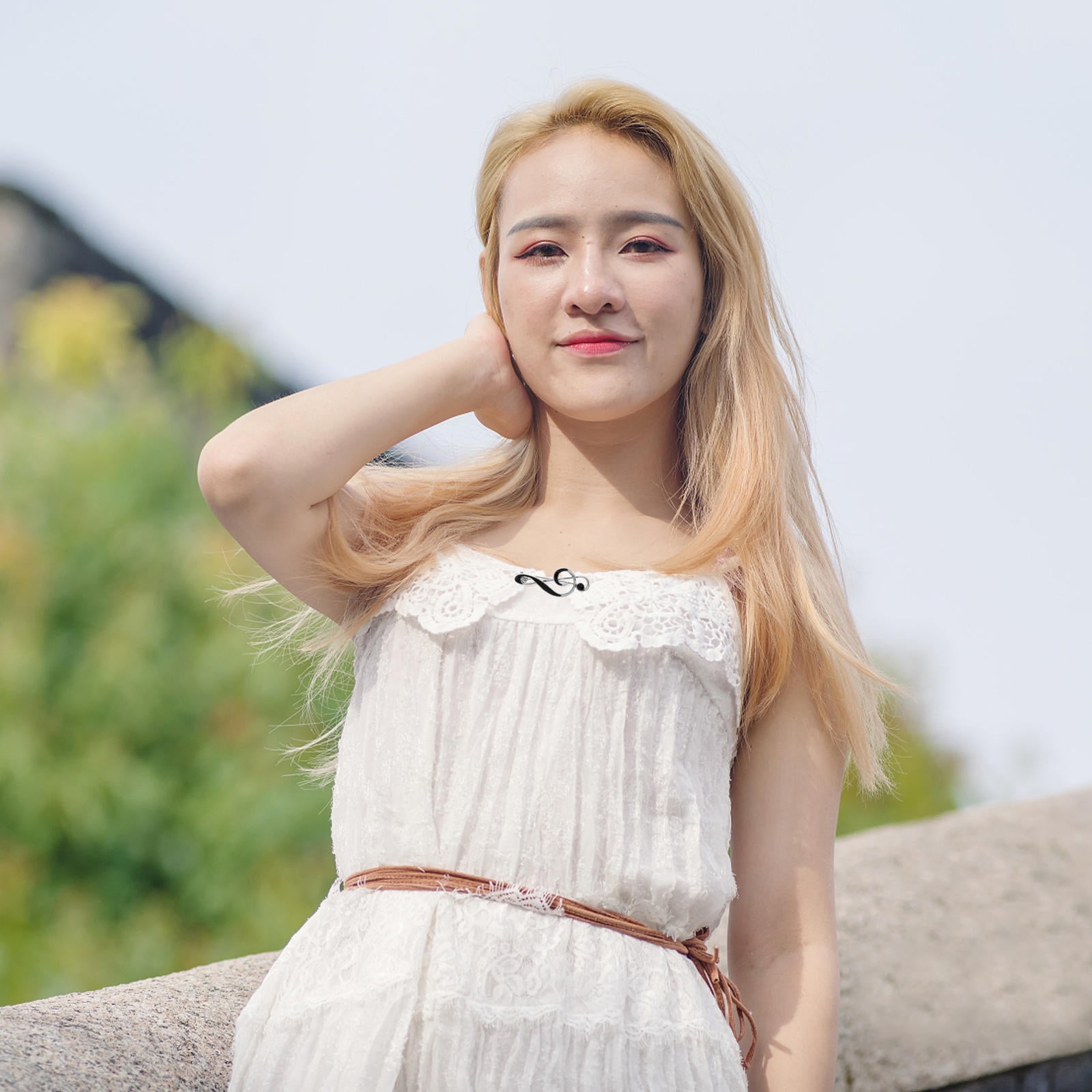 FRCOLOR Music Note Brooch Pin Zinc Alloy Musical Note Lapel Pin Musical Instrument Lapel Badge ...