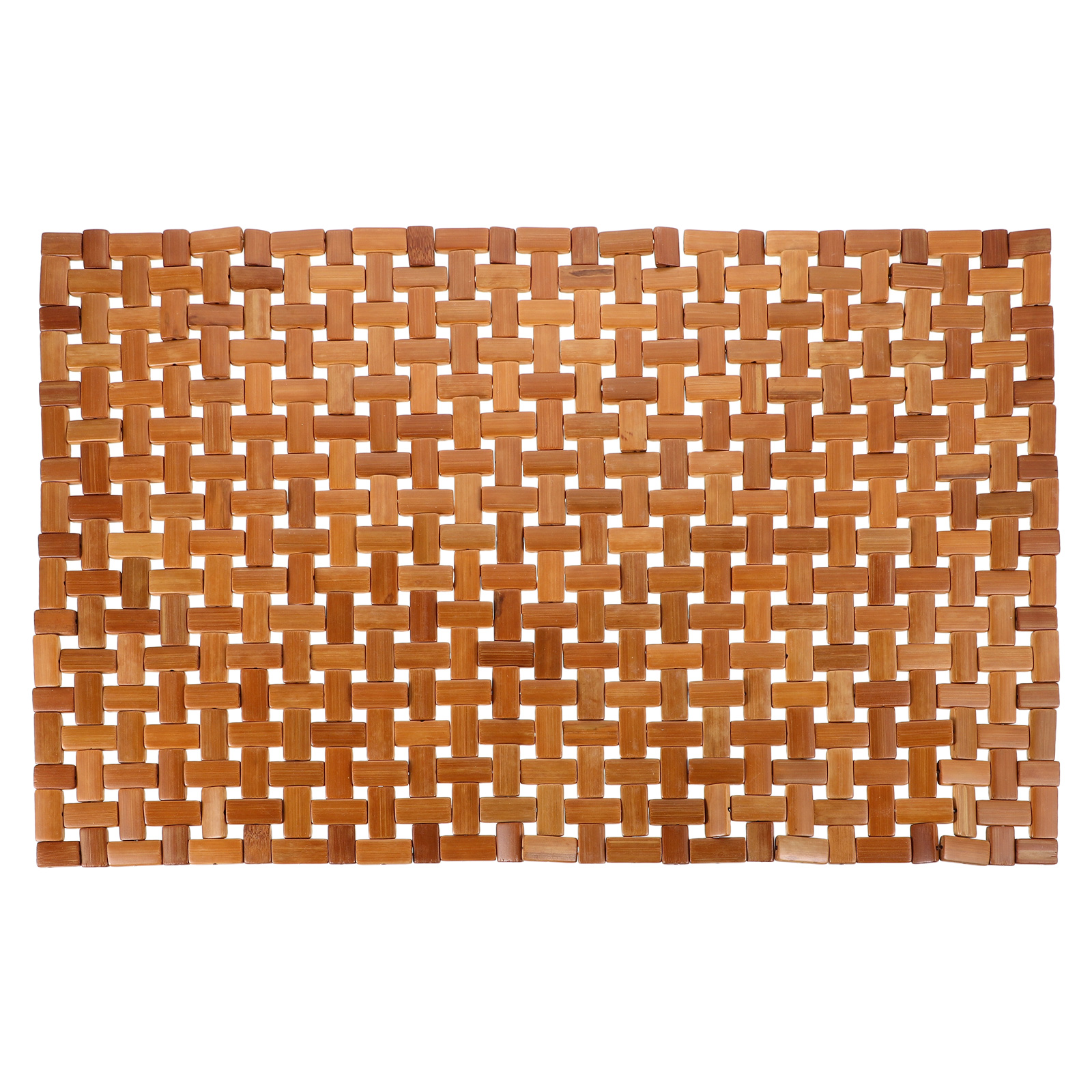 FRCOLOR Non Slip Bamboo Bath Mat Bathroom Foldable Wooden Mat Sauna And ...