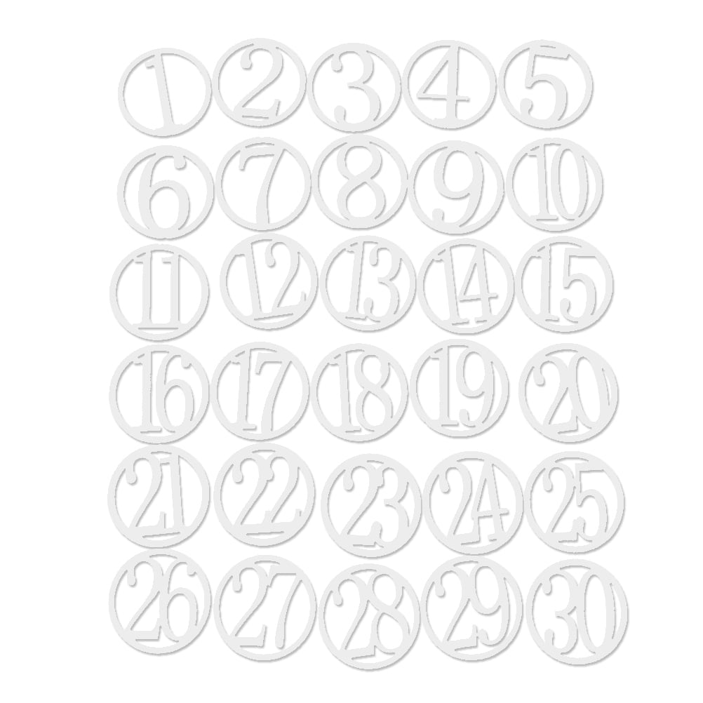 FRCOLOR Number Cutouts DIY Accessories Recognition Skills - Walmart.com