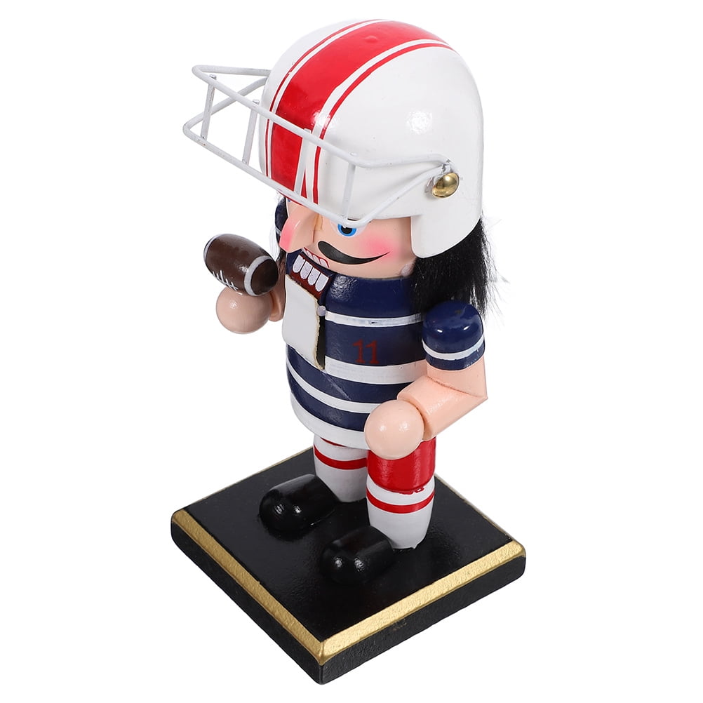 FRCOLOR Nutcracker Soldier Wooden Decor Sports Themed Nutcracker for ...