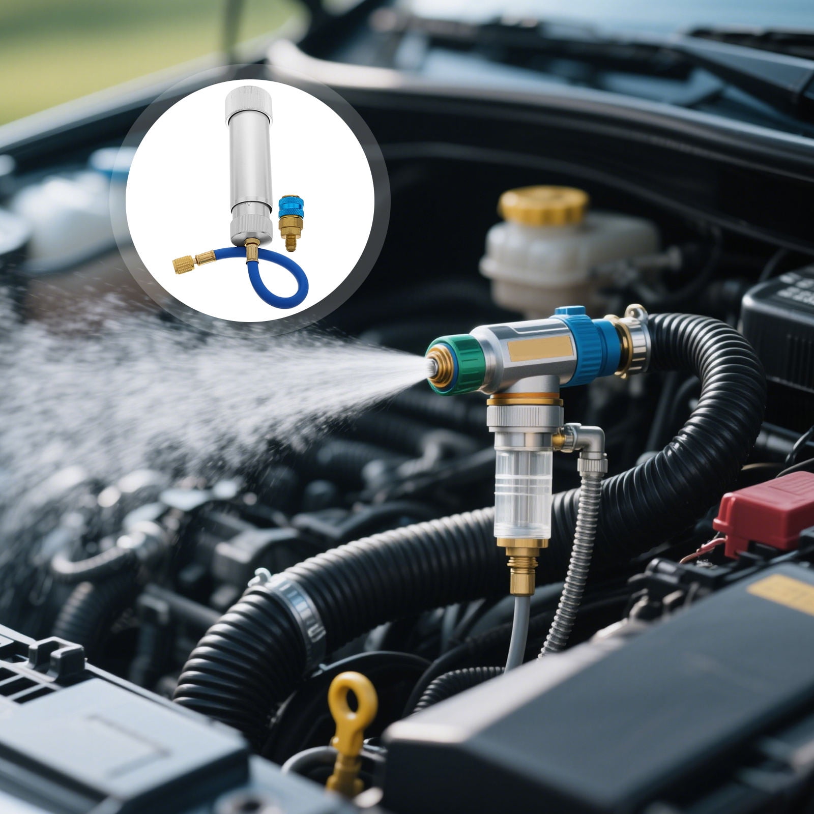 FRCOLOR Oil and Dye Injector Tool For Car Ac Air Conditioning Manual ...