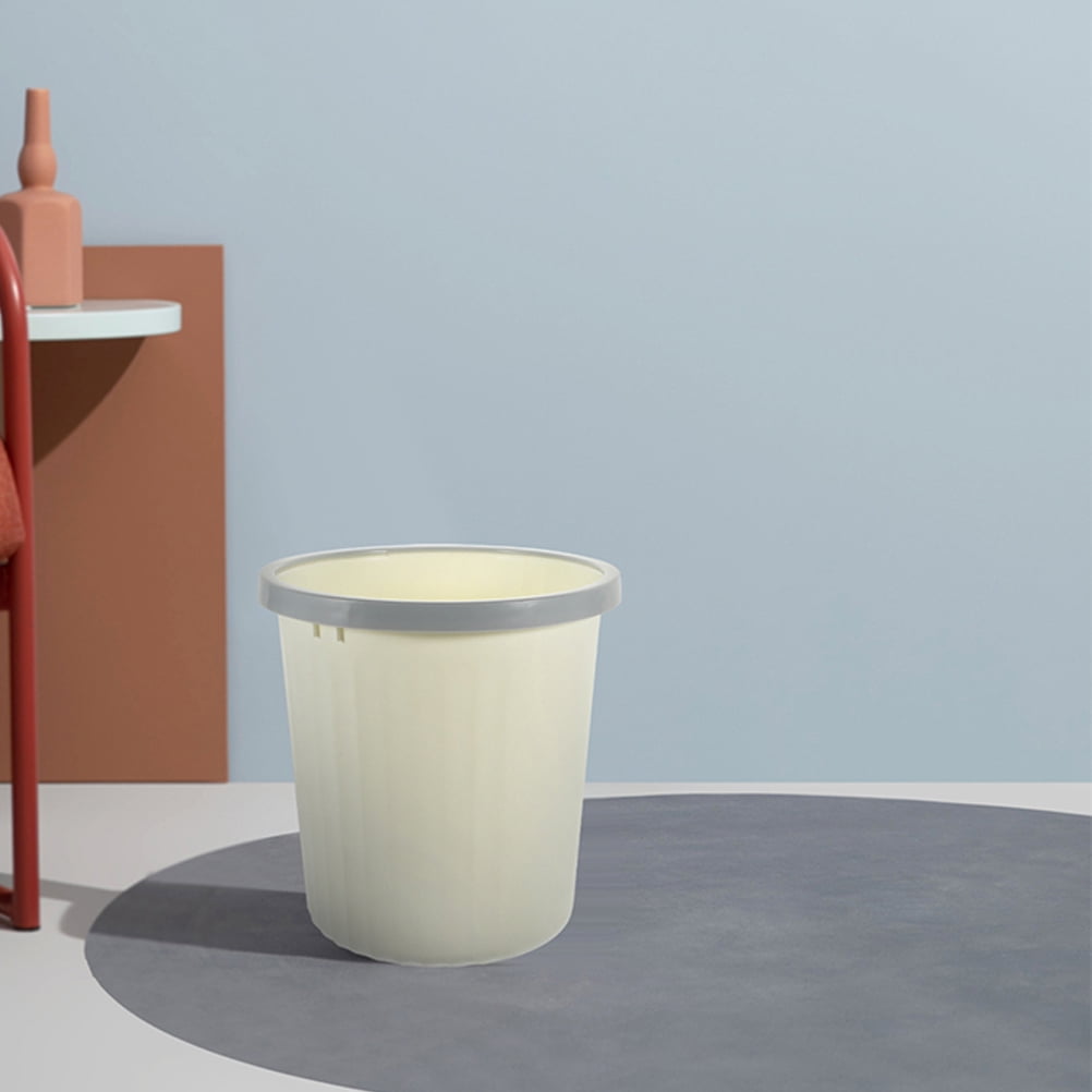 FRCOLOR Open Trash Can Recycling Bin Bins Cans Garbage Office Beige ...