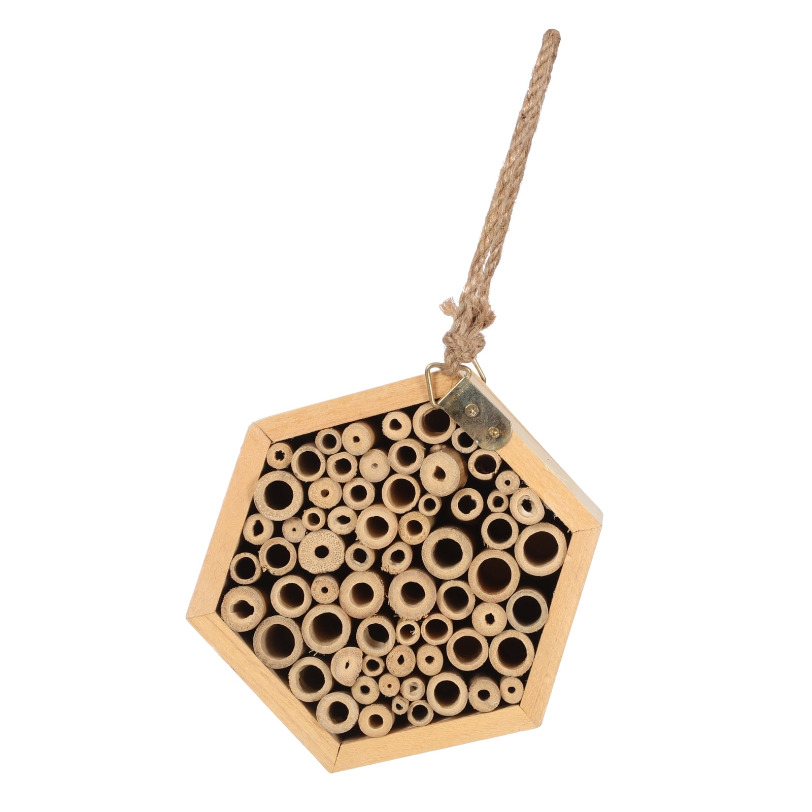 FRCOLOR Outdoor Bee Cabin Household Beehive Wicker Clear Miss Beige ...