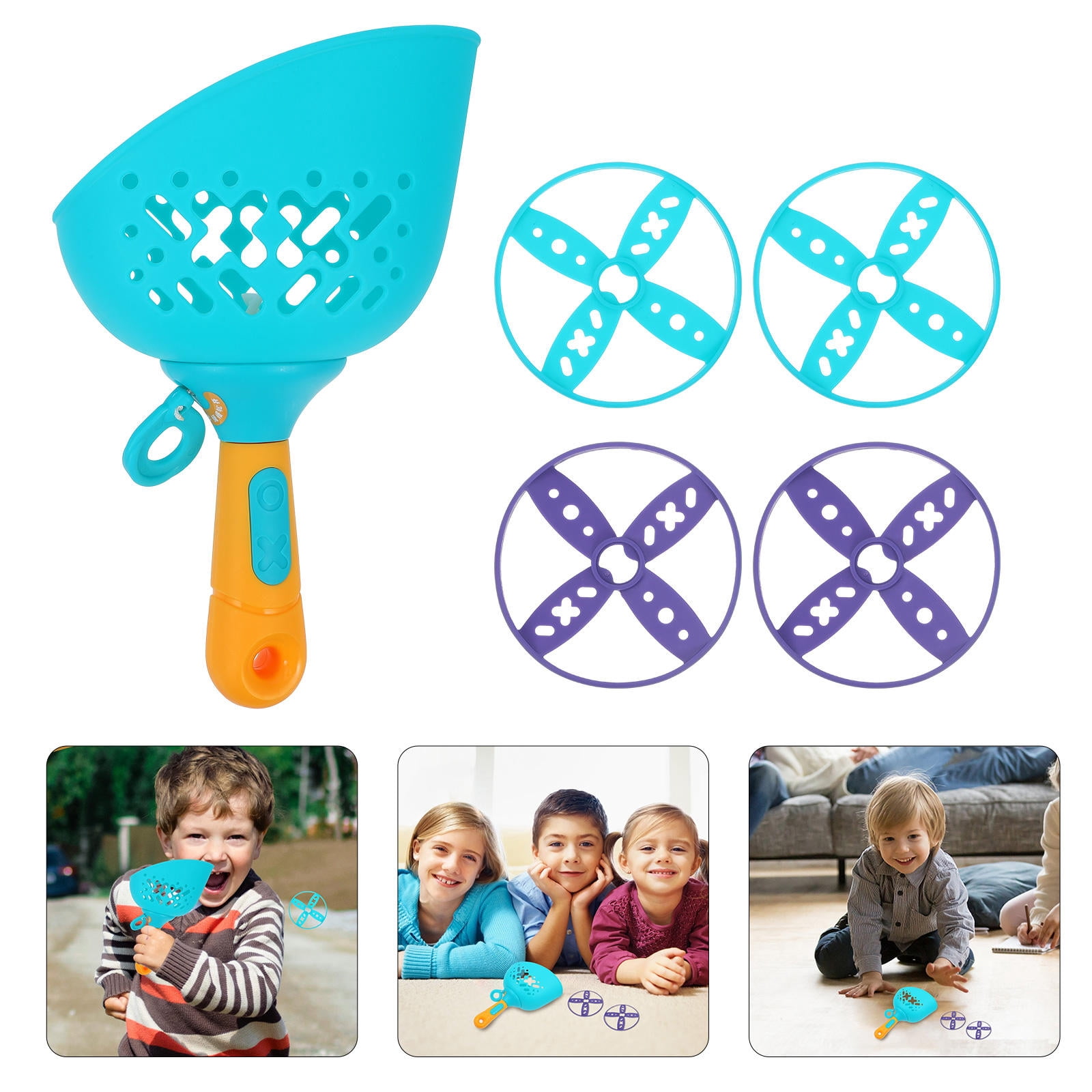 FRCOLOR Outdoor Launcher Flying Saucer Toy Child 23.00X15.50X12.50CM ...