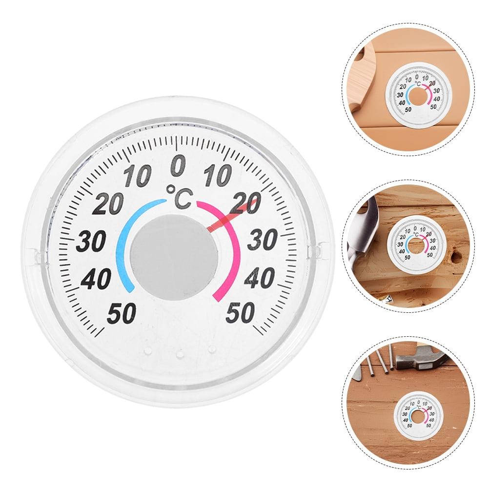 FRCOLOR Outdoor Temperature Gauge Room Thermometer Indoor Transparent ...