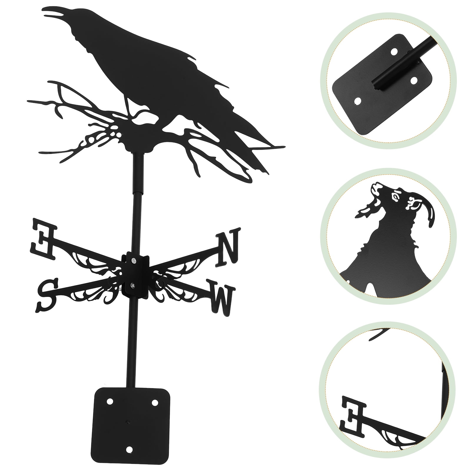 FRCOLOR Outdoor Weather Vane Wind Direction Weathervane Ornament ...