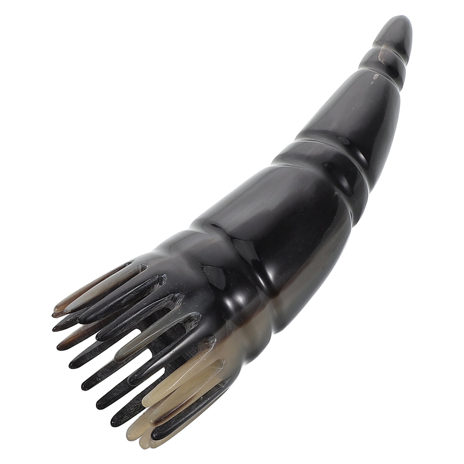 FRCOLOR Natural Ox Horn Gentle Scalp Massager Comb MultiFunctional ...