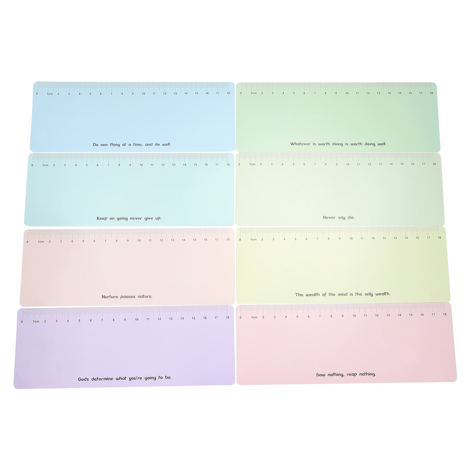 FRCOLOR PVC with Colored Tints Assorted Color for Reading Use 8 Pieces ...