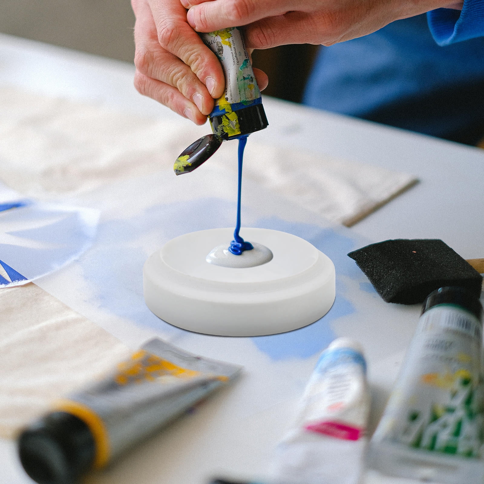 FRCOLOR Palette Pigment Disc Paint Tray Watercolor Painting Mixing ...