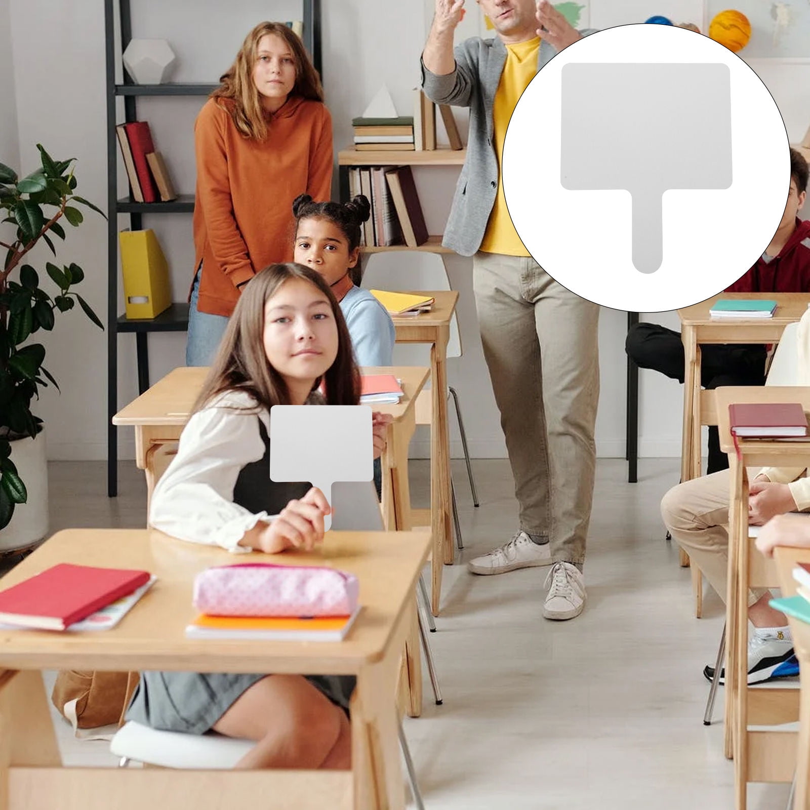 FRCOLOR Paper Answer Board Response Boards for Classroom Handheld ...