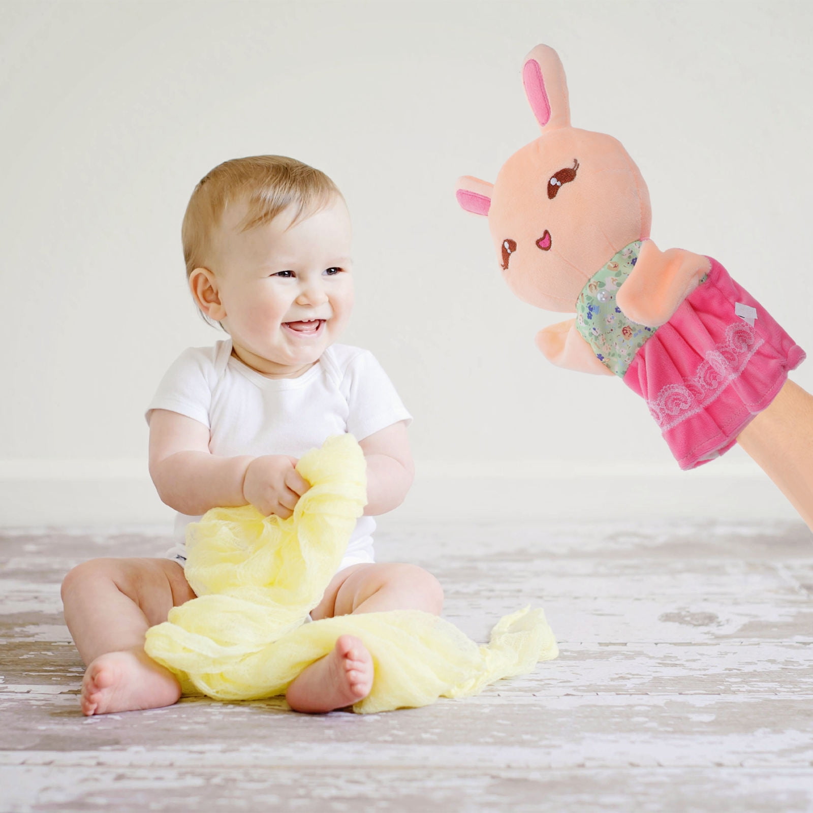 FRCOLOR Parent-Child Interaction Hand Puppet Plush Toy Cartoon Stuffed ...