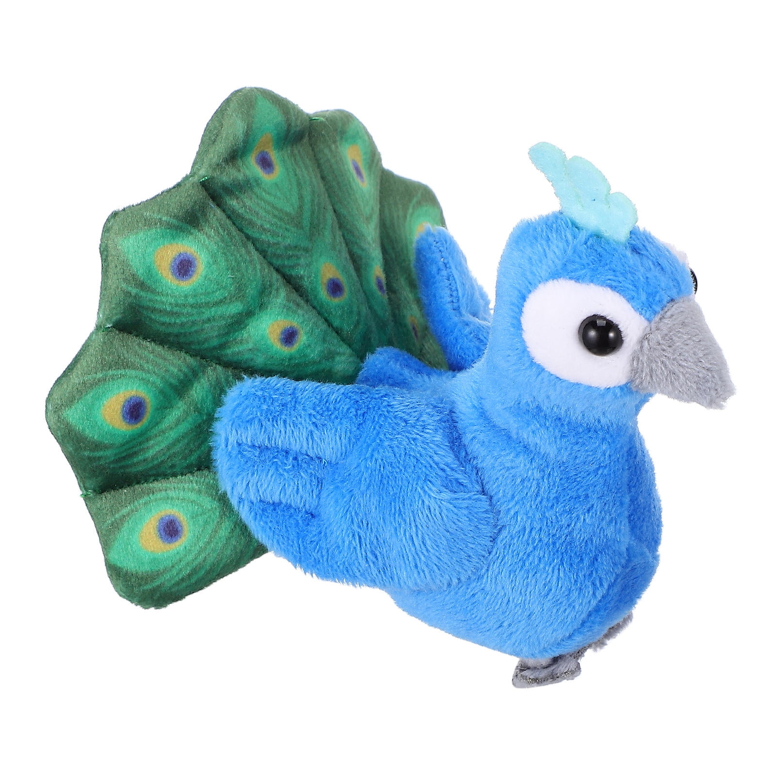 FRCOLOR Peacock Finger Puppet Mini Animal Puppets Plush Bird Finger ...