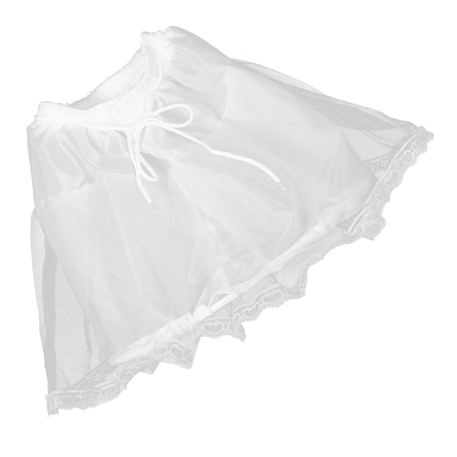 FRCOLOR Petticoat Crinoline Underskirt Hoopless Elastic Waist Slip for ...
