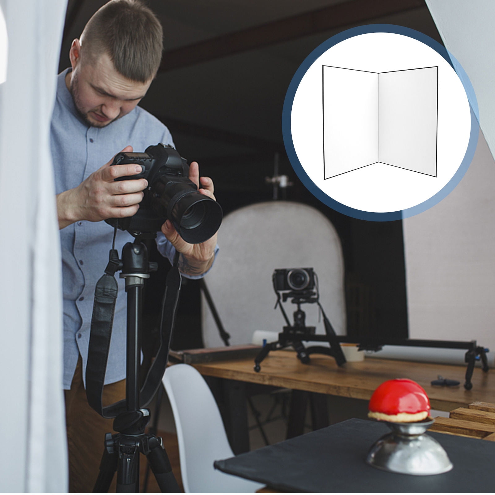 FRCOLOR Photography Reflector Cardboard Foldable Light Diffuser Product ...