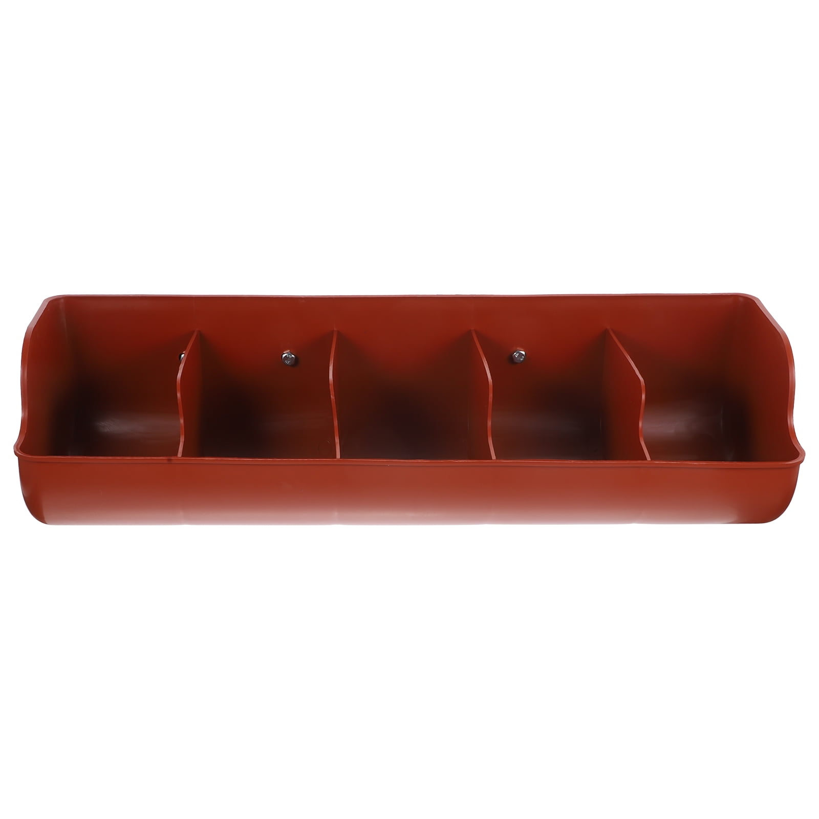 FRCOLOR Plastic Pig Feeder Brown Hanging Wall Manger for Dry and Wet ...