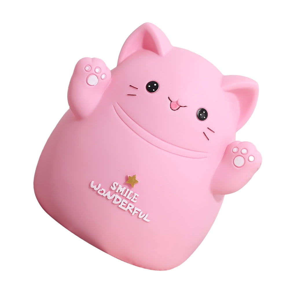 FRCOLOR Pink Cat Money Bank for Kids Made of Resin Ideal for Storage ...